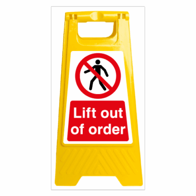 Lift out of order sign – Ref: w174 – Safety Sign Warehouse