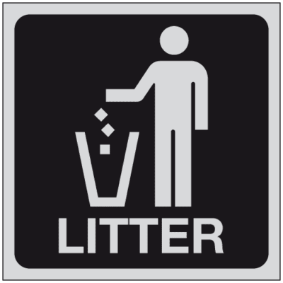 Litter Bin sign – Ref: gs10a – Safety Sign Warehouse