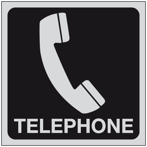 Telephone Symbol sign – Ref: gs11a – Safety Sign Warehouse