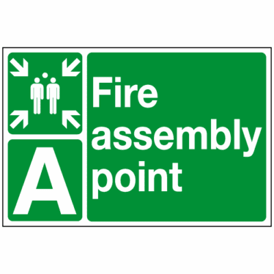 Fire assembly point A (landscape) sign – Ref: sc644-A – Safety Sign ...