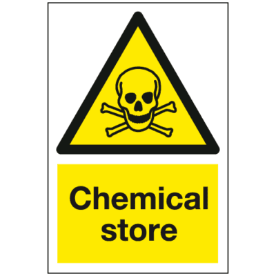 Chemical store sign – Ref: wm33 – Safety Sign Warehouse