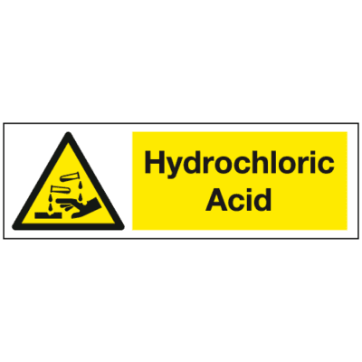 Hydrochloric acid sign – Ref: ws31 – Safety Sign Warehouse