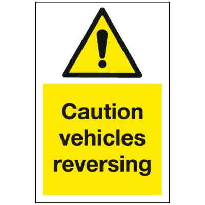 Caution vehicles reversing sign – Ref: ws522 – Safety Sign Warehouse