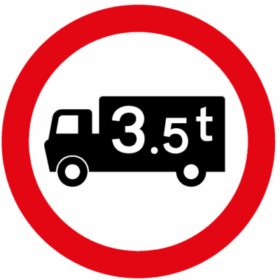 Pass Either Side sign – Ref: diag 611 – Safety Sign Warehouse