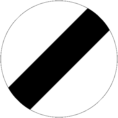 National Speed Limit sign – Ref: diag 671 – Safety Sign Warehouse