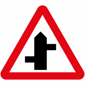 Staggered Junction Left/Right Ahead Sign – Ref: diag 507.1 – Safety ...