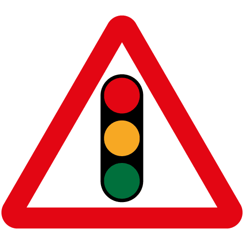 Traffic Signals Ahead Sign – Ref: diag 543 – Safety Sign Warehouse