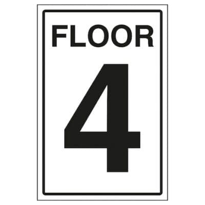Floor Level 4 sign- Ref: st11 – Safety Sign Warehouse