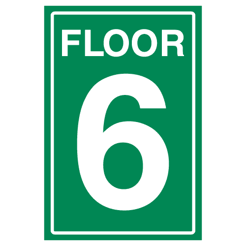 Floor I Green sign – Ref: st67 – Safety Sign Warehouse