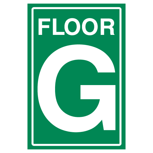 Floor G Green sign – Ref: st65 – Safety Sign Warehouse