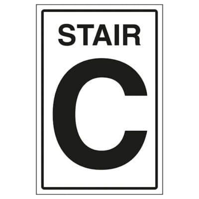 Stair Level C sign- Ref: st24 – Safety Sign Warehouse