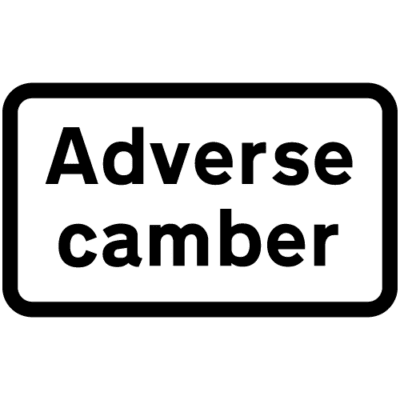 Adverse Camber. Diag 513.1 – Safety Sign Warehouse