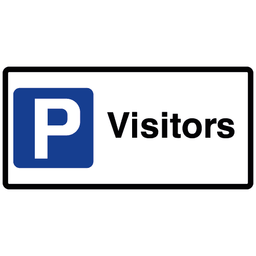 Visitors sign – Ref: cp80 – Safety Sign Warehouse