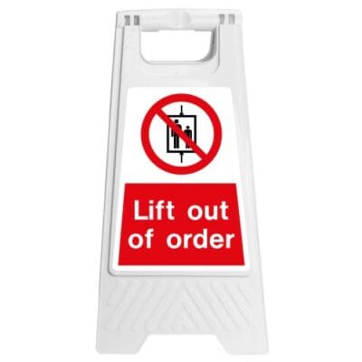 Lift Out Of Order sign – Ref: w893 – Safety Sign Warehouse