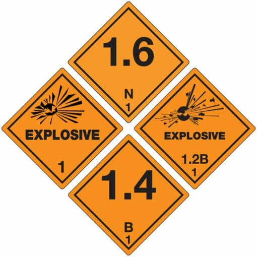 Class 1 Labels – Safety Sign Warehouse