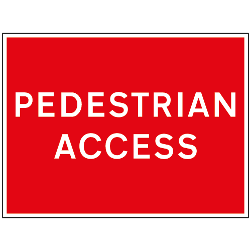 Pedestrian Access sign – Ref: tc74 – Safety Sign Warehouse