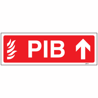 PIB Arrow Up sign – Ref: pib10 – Safety Sign Warehouse